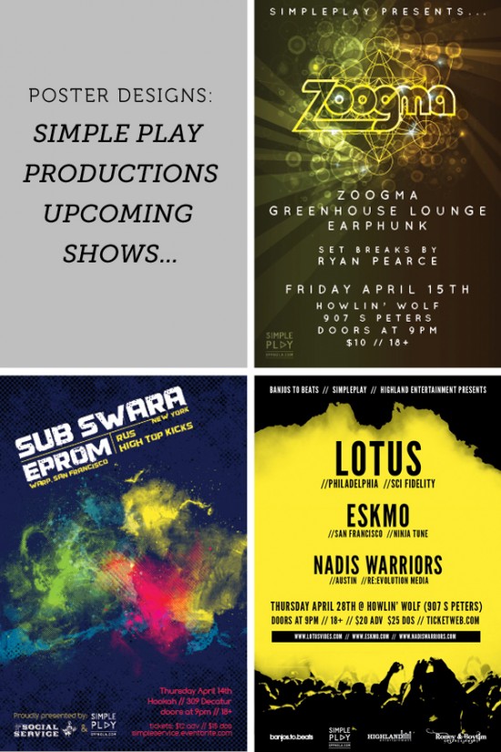 Concert Poster Designs | Ciera Design Studio