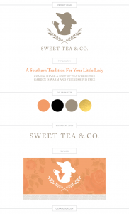 Design Portfolio: Sweet Tea Logo and Branding | Ciera Design Studio
