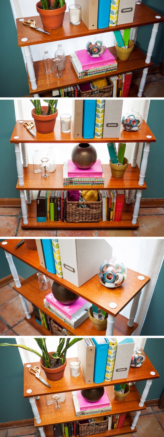Upcycled + Restyled Home Office Bookshelf | Ciera Design Studio